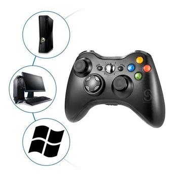 Controle Video Game compativel com 360 Sem Fio Wireless Slim Joystick ...