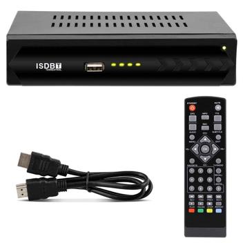 Conversor TV Sinal Digital ISDB-T Set Top Box Full HD HDMI RCA USB ...