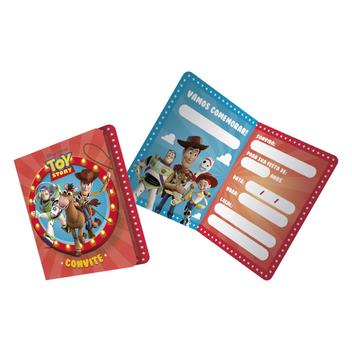 Convite de Aniversário Toy Story 4 - 12 Unidades - Regina - Convite ...