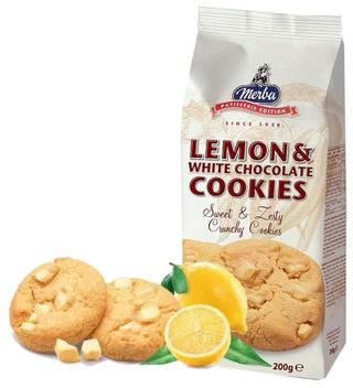 Cookies Sabor Limão Com Gotas Chocolate Branco Merba 200g - Cookies ...