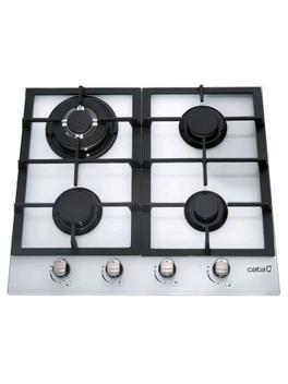 COOKTOP a Gás Cata LCI 631 A INOX BRANCO COM 4 BOCAS E TRIPLA CHAMA 220 ...
