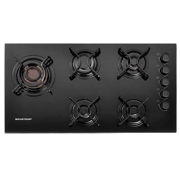 Cooktop Brastemp 5 Bocas com Quadrichama e Acendimento Super Automático ...