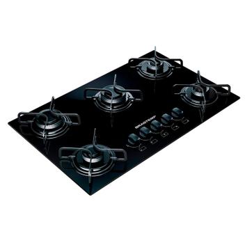 Cooktop Brastemp 5 Bocas com Vidro Temperado Preto e Acendimento Super ...
