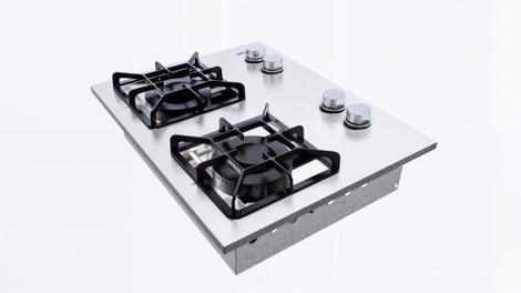 Cooktop inox industrial de embutir chama dupla - SeveFort - Fogão ...