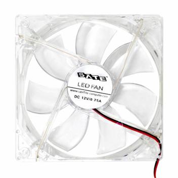 Cooler para Gabinete Satellite 12X12 4 Led Azul - TRANSPARENTE - Peças ...