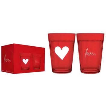 Copo Americano Prime Love 190 ML Luva Com 2 Unidades - Allmix - Copo ...