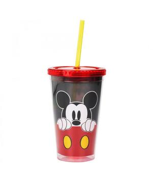 Copo Com Canudo Mickey 450ml Disney - Minas de Presentes - Copos ...