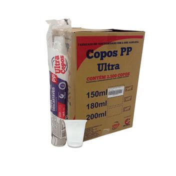 Copo de 150ml Transparente PP Ultra Copos Replast com 2.500 unidades - Ultra Descartáveis - Copo ...