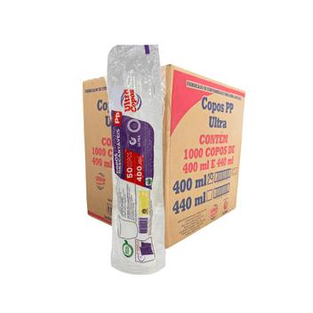 Copo de 400ml PP Transparente Liso Ultra Copos Replast com 1.000 unidades - Ultra Descartáveis ...