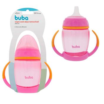 Copo de Treinamento com Alça Removível Bico Silicone Infantil 250ml ...
