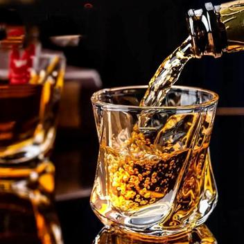 Copo De Whisky Vidro 6 Peças Licor Luxuoso Sofisticado 220Ml - Smart ...