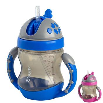 Copo para Bebê com Alças e Canudo em Silicone 240 ml +6 meses Clingo ...