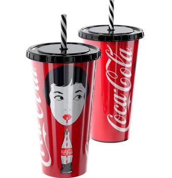 Copo Personalizado Coca Cola Com Tampa Rosquéavel - Plasutil - Copos ...