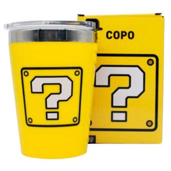 Copo Super Mario Semi-térmico Com Tampa 300ml Amarelo Nintendo - Copos ...