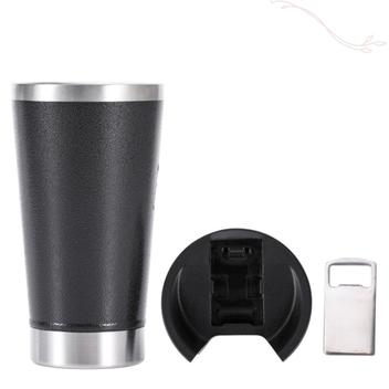 Copo Térmico Aço Inox Com Tampa e Abridor Presente - Beer Pint - Copos ...
