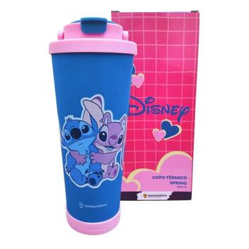 Copo térmico spring 850ml stitch e angel 12 horas gelado oficial - Zona ...