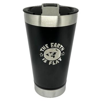 Copo Térmico Terra Plana The Earth Is Flat 500Ml + Tampa + - Copos ...