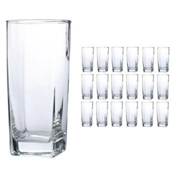 Copo Vidro 320Ml (Suco, Água) Bali Kit Com 18 Transparente - Casa Linda ...