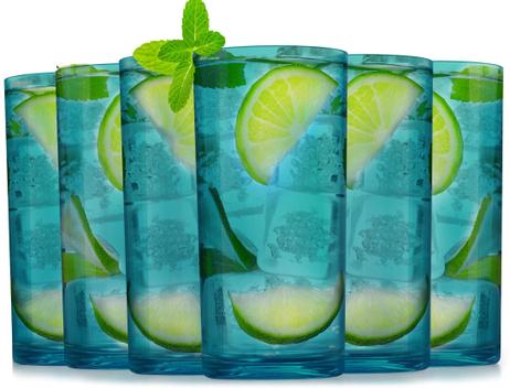 Copos de Acrílico Zulay Kitchen - 720ml, 6 Peças, Turquesa - Acessórios ...
