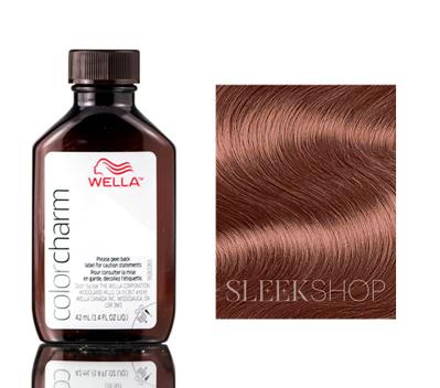 Cor de cabelo Wella Color Charm Liquid 100% Grey Coverage 4R - Tinta de ...