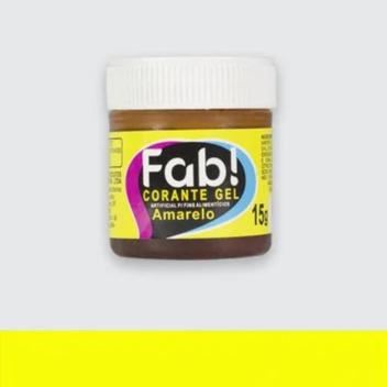 Corante em Gel 15g Alimentício FAB Para Bases Cremosas Glacê Recheio ...