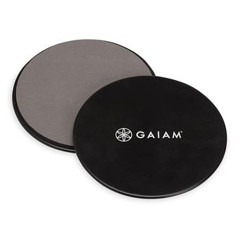 Core Sliding Discs Gaiam Dupla Face Workout Sliders cinza/Preto - Top ...