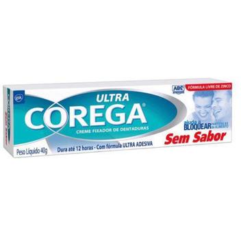 Corega Ultra Creme S/Sabor 40G - GLAXO - Fixador de Dentadura ...
