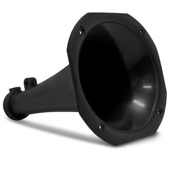 Corneta Longa Musicall Boca Redonda Rosca Padrão ABS Preta - Corneta ...