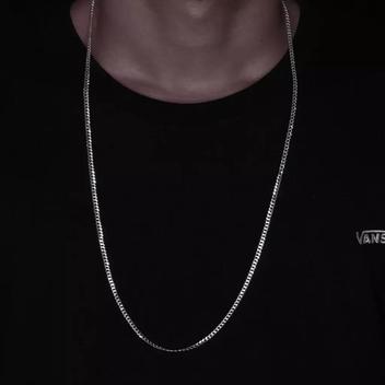 Corrente Grumet - 80cm 3mm I Prata 925 - realeza925 - Cordão e Corrente ...