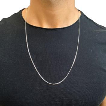 Corrente Masculina Prata Grumet 2mm Legítima 70cm - Alzza Pratas - Cordão e Corrente - Magazine ...