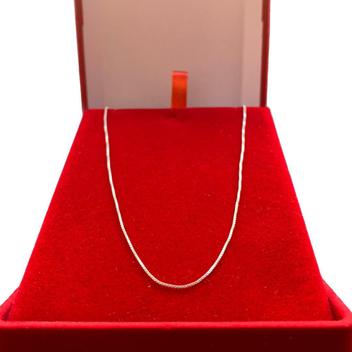 Corrente Veneziana de Prata 925 - 60cm 1mm - Delicadeza com Elegância - KING - Cordão e Corrente ...