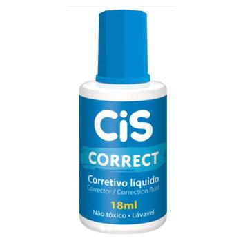 Corretivo Líquido 18ml - Cis - Corretivo Escolar - Magazine Luiza
