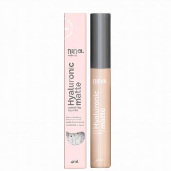 Corretivo Líquido Hyaluronic Matte Cor 0.5 - Nina Make Up - Corretivo Facial - Magazine Luiza