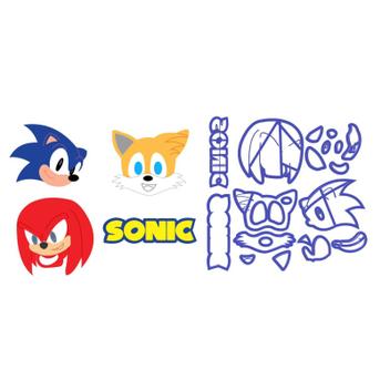 Cortador Kit Sonic Personagens e Logo 5cm - Cia do Molde - Cortador de ...