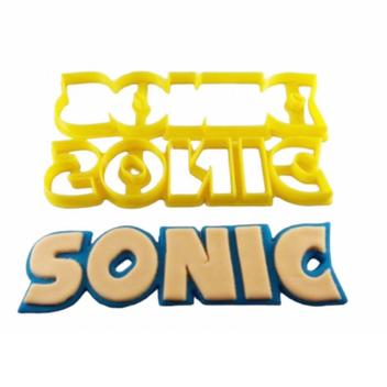 Cortador Logo do Sonic Grande 15 x 4cm - Cia do Molde - Cortador de ...