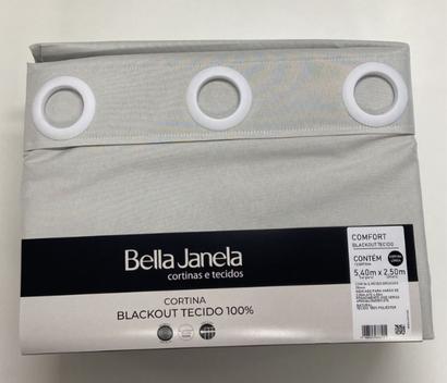 Cortina Blackout 100% 5,40 x 2,50 Comfort Natural Bella Janela ...