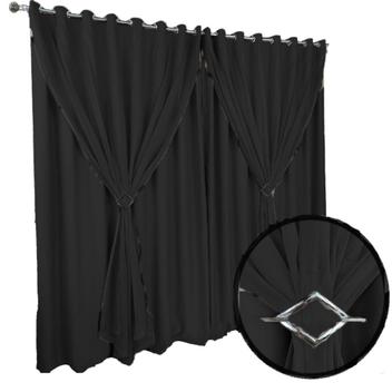 cortina blackout Berlim bloqueia luz 5 x 2,80 sala cinza - Enxovais ...