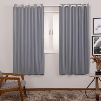 Cortina Blackout de PVC 2,80m x 1,80m Cinza Corta Luz - Callandra ...