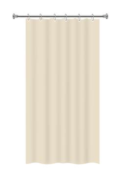 Cortina Box Lisa em PVC Para Banheiro Anti Mofo Com Ganchos ...