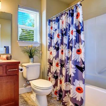 Cortina de Box Banheiro Antimofo Lavável Com Ganchos - Plást.Co ...