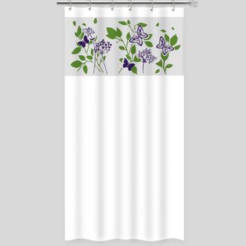 Cortina De Box Com Visor Decorada Antimofo Pvc Várias Cores - Papelaria ...