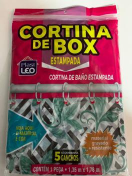 Cortina de box plast leo 5 ganchos - Plast Leo - Cortina para Box ...