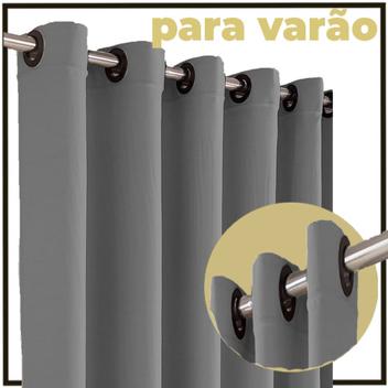 cortina para apartamento blackout Brenda 5,50 x 2,30 preto - Enxovais ...