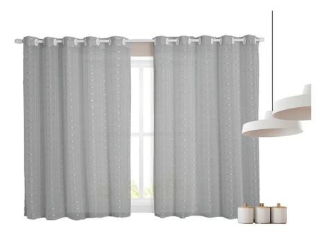 Cortina Para Cozinha Mc Cortinas 1,20 X 2,80 Voil Bem Franzi - Cortinas ...