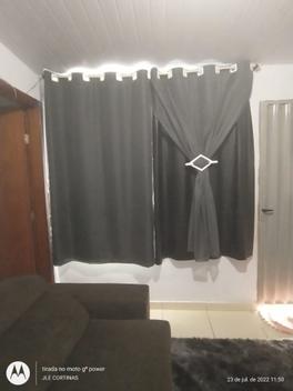 CORTINA PARA SALA DE TV OU QUARTO TAMANHO 2,60x2,00 - JLE CORTINAS ...