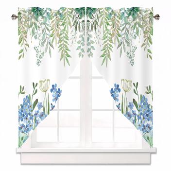 Cortina Valance AYTTBIS Spring Wildflowers azul floral 71x91cm - Capa ...