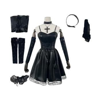 Cosplay Misa Amane Death Note - Traje Sexy com Vestido, Colete, Meias e ...