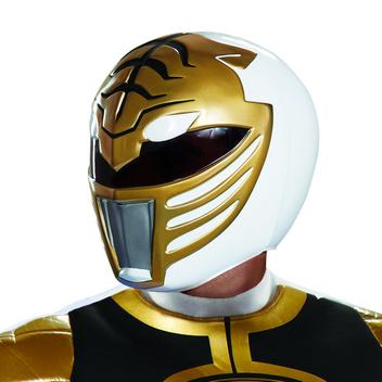 Costume Helmet Disguise White Ranger, tamanho adulto - Fantasia ...