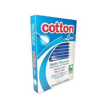 Cotonete Cotton Line Com 75 Un - Cotonete / Hastes Flexíveis - Magazine ...