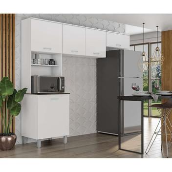 Cozinha Compacta Natalia 5 PT Branca - Madine - Cozinha Compacta ...